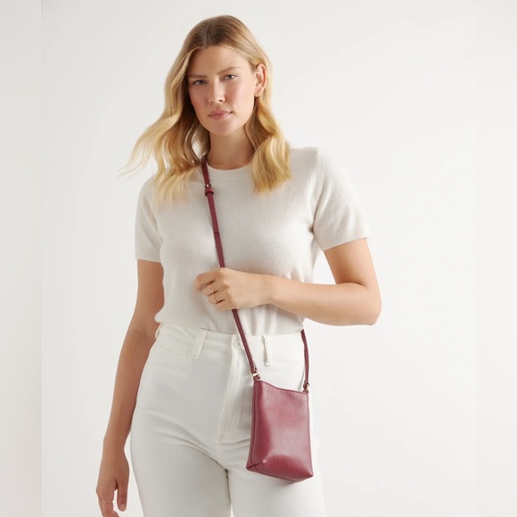Quince | Bags | Italian Pebbled Leather Phone Crossbody | Poshmark